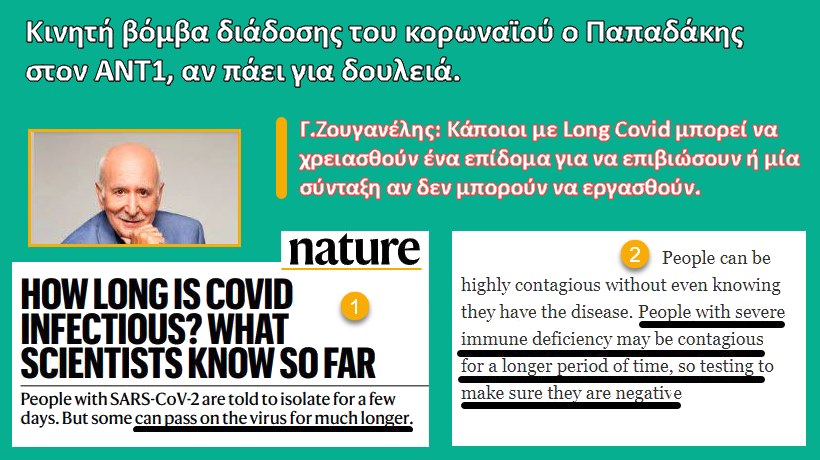 ΑΝ ΚΑΠΟΙΟΣ ΠΑΣΧΕΙ ΑΠΟ LONG COVID ΠΡΕΠΕΙ ΝΑ ΠΗΓΑΙΝΕΙ ΣΤΗ ΔΟΥΛΕΙΑ ΤΟΥ KAI ...
